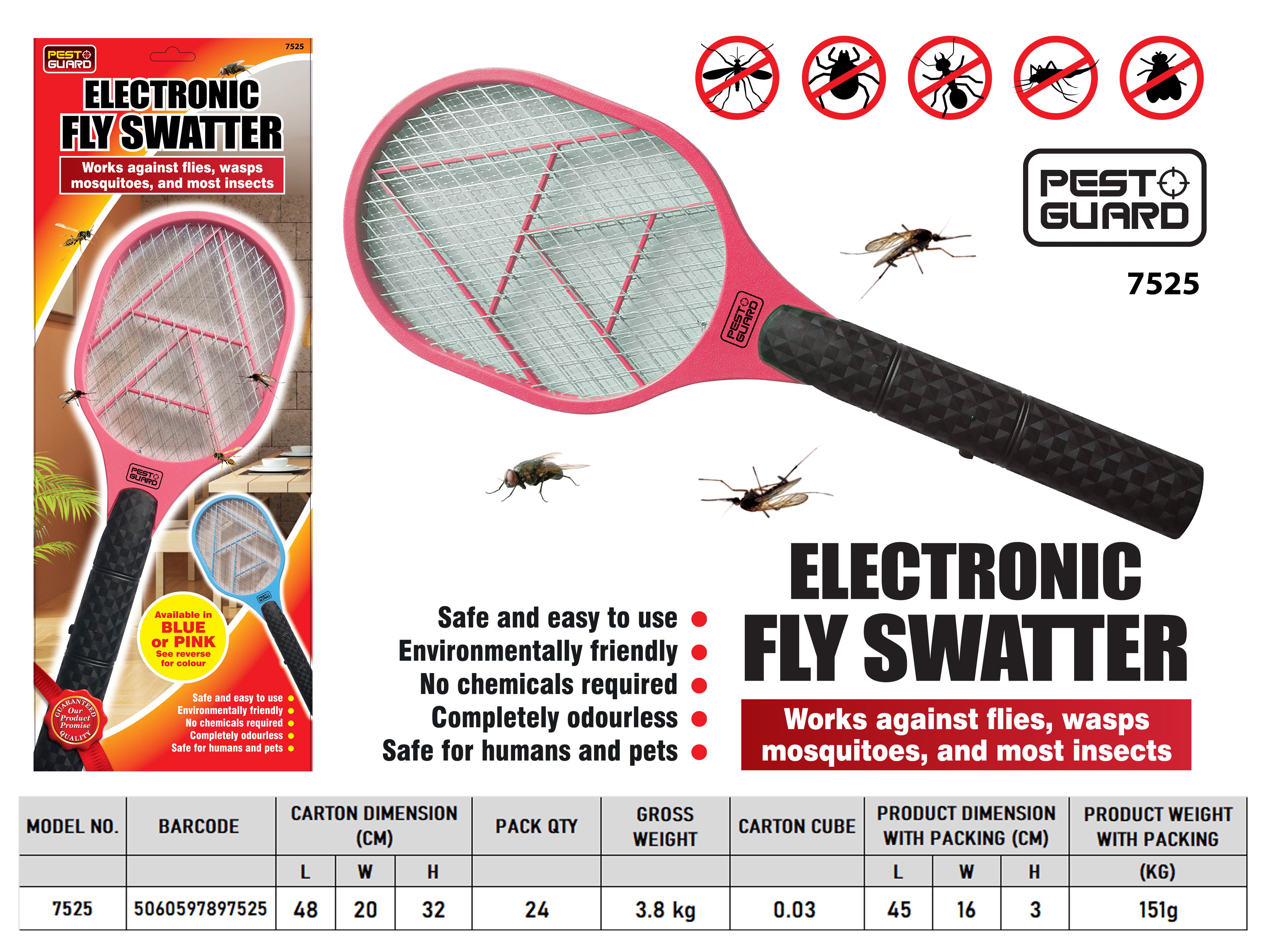 Electric Fly Swat Pink (24) – DGI UK Group LTD