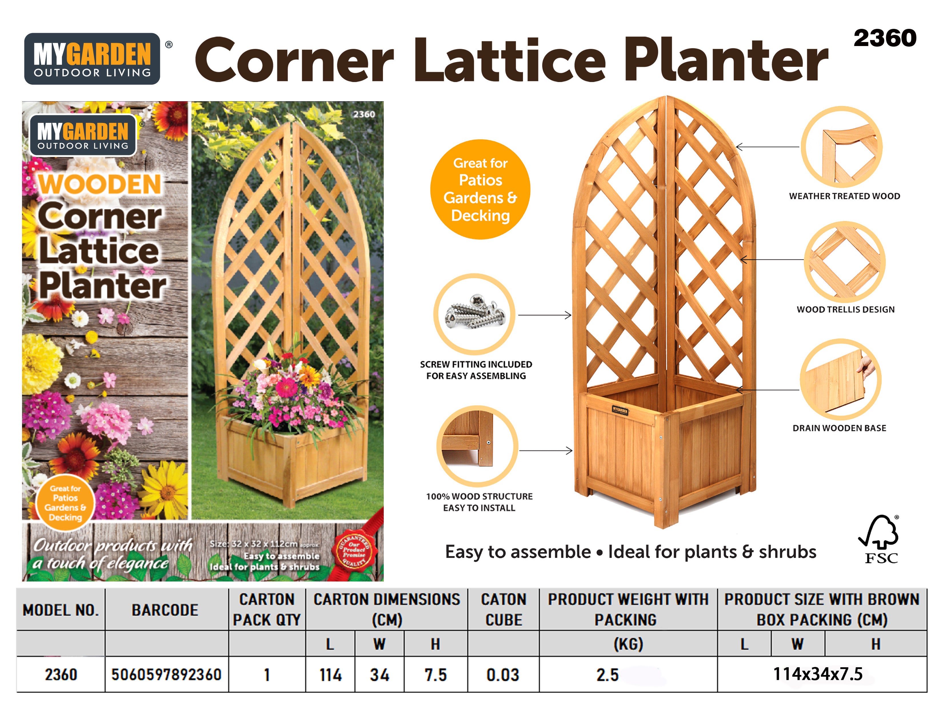 Corner Lattice Planter – DGI UK Group LTD